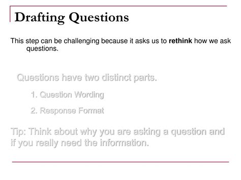 PPT Questionnaire Construction PowerPoint Presentation Free Download ID