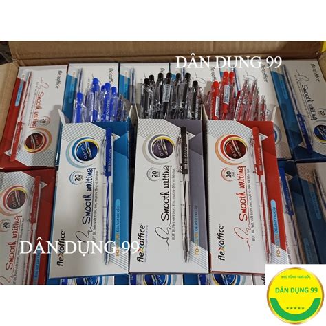 CHÍNH HÃNG Bút Bi Thiên Long Flexoffice FO 03 VN Hộp 20 bút