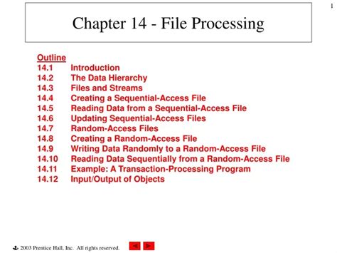 Ppt Chapter 14 File Processing Powerpoint Presentation Free