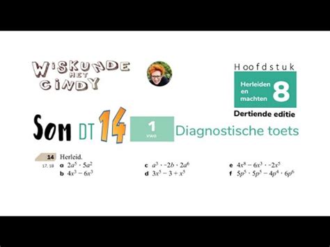Klas 1 H8 Diagnostische Toets V1 Som Dt 14 Herleid Machten Met Letter