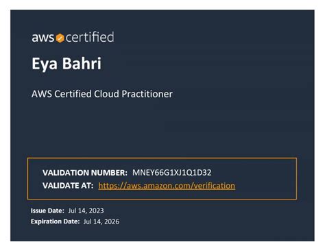 Eya Bahri On Linkedin Awscertified Grateful Aws Cloud Cloudpractitioner Amazon