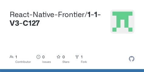 Github React Native Frontier1 1 V3 C127