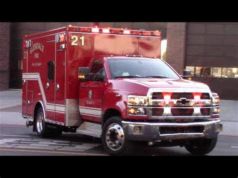 Glendale Fire Dept Bls Responding Youtube