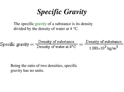 What Is Specific Gravity For At Sophia Iliffe Blog