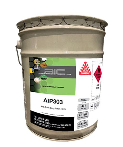 Aic 2 1 Aip303 High Solid Epoxy Primer White 15 12lt Autolac Industries
