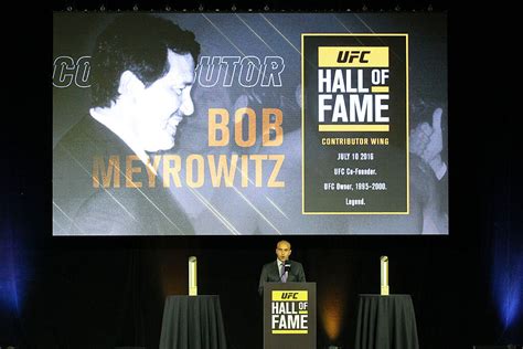 Bob Meyrowitz Hall Of Fame Induction Ufc Hall Of Fame Ufc