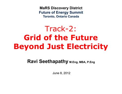 Designing The Grid Of The Future By Ravi Seethapathy Pdf