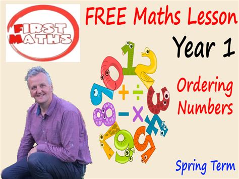 Ordering Numbers Year 1 Youtube Maths Powerpoint Lesson Spring Term Free Teaching Resources