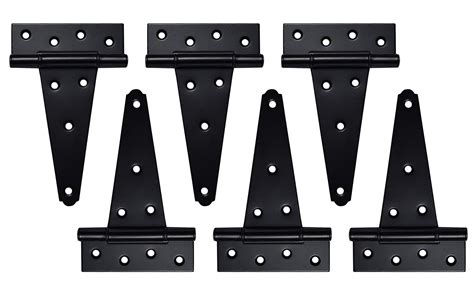 Buy 6 Inch T Strap Shed Door Hinges Heavy Duty Black Tee Hinge For