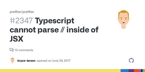 Typescript Cannot Parse Inside Of Jsx Issue Prettier