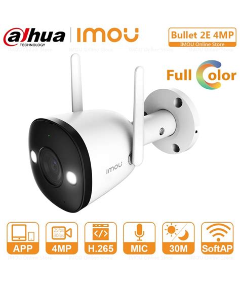 Cam Ra Wifi Ip Imou Bullet E Mp Ipc F Fp