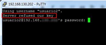 Server Refused Our Key SSH El Taller Del Bit
