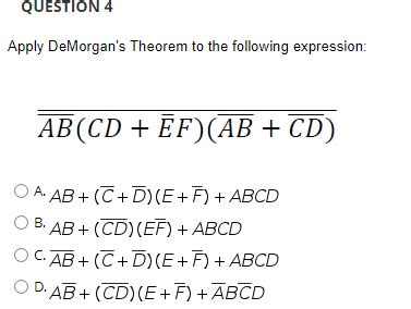 Solved QUESTION 1 Using Boolean Rules Simplify The Following Chegg