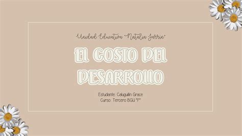 El Costo Del Desarrollo By Grace Caluguillin Issuu