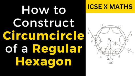 How To Construct Circumcircle Of A Regular Hexagon । Icse Class 10