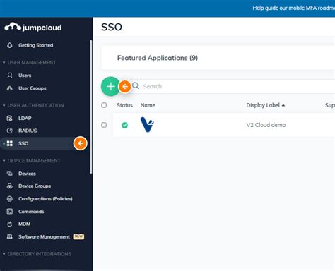 How To Use JumpCloud SSO With V Cloud V Cloud