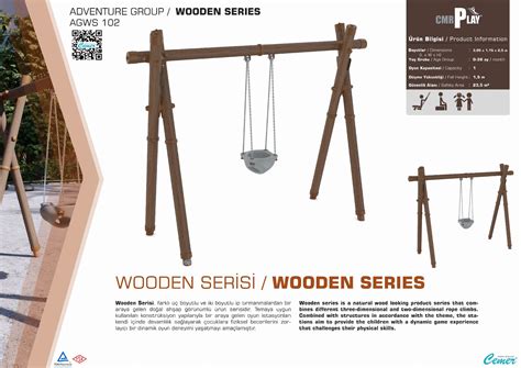 Playground Slide Wooden Series Agws 101