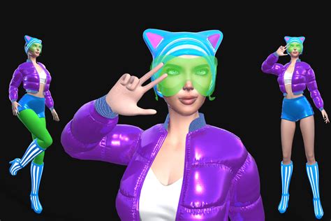 Sci Fi Cat Girl Characters Unity Asset Store