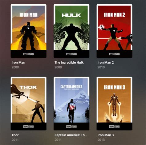 Where Can I Find The Complete Set Of These MCU Posters PleX