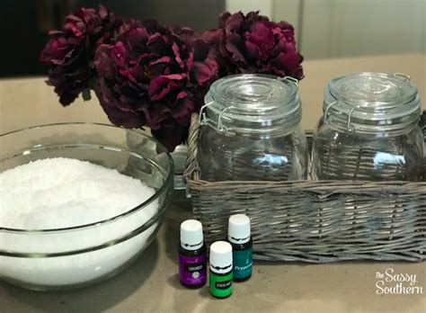 Diy Bath Salts Using Essential Oils The Sassy Southern