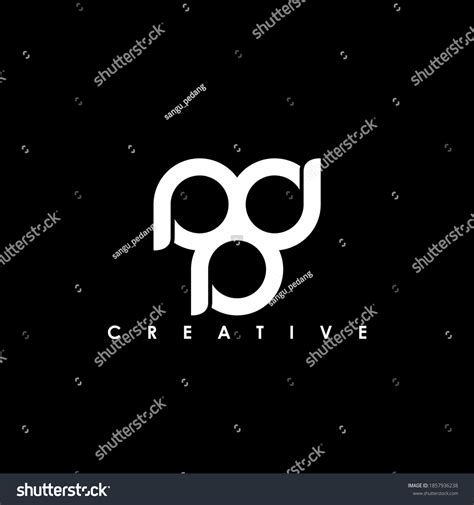 Pdp Letter Initial Logo Design Template Vector Royalty Free Stock