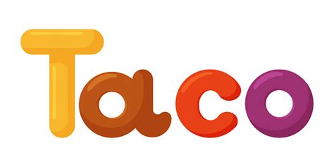 손으로 그린 글자 인용 타코 소셜 미디어 포스터 카드 배너 티셔츠 벽 예술 가방 스티커 문구 디자인 요소에 대한 문구 벡터 일러스트레이션 0명에 대한 스톡 벡터 아트 및