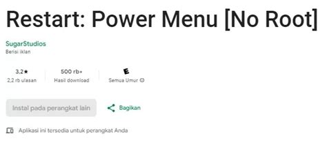 6 Aplikasi Restart Hp Android Tanpa Tombol Power Rancah Post