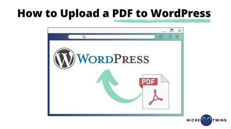 How To Upload A PDF To WordPress And Easily Track It Niche Twins