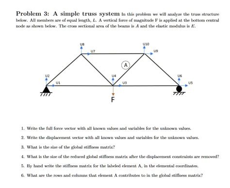 problem 3 a simple truss system in this problem we will analyze the