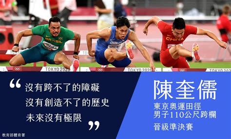 I運動 「沒有跨不了的障礙、沒有創造不了的歷史、未來沒有極限」 這三句話深深刻印在「臺灣欄神」陳奎儒心中