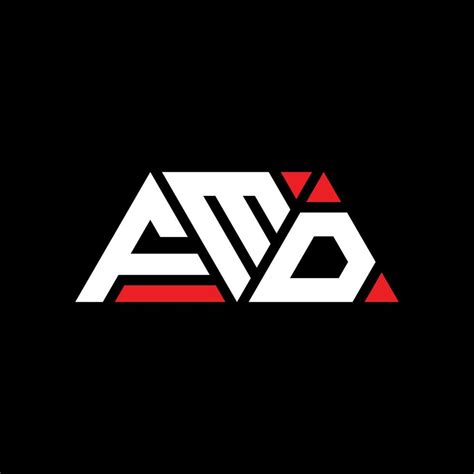 Fmd Triangle Letter Logo Design With Triangle Shape Fmd Triangle Logo