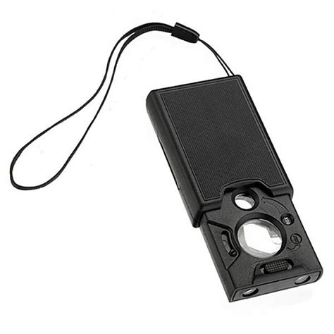 Foldable 3 In 1 30x 45x 60x Led Uv Lighted Magnifier Jewelers Loupe