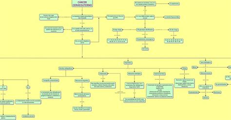 Portafolio de Ginecología y Obstetricia Cáncer cervicouterino MAPA CONCEPTUAL