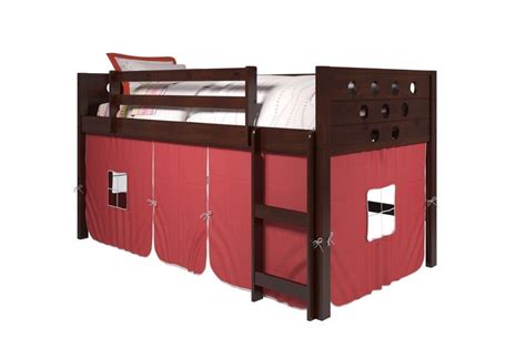 Circles Low Loft Hdbd Ftbd Rails Slats Cappuccino By Donco