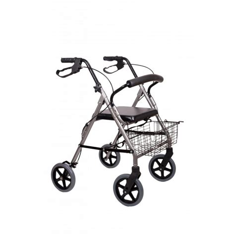 Faltbarer Rollator Mit Gepolsterter Sitzaus Stahl Fuer Senioren