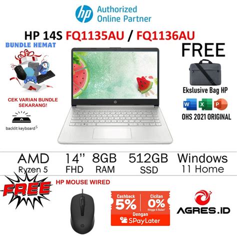 Jual Cicilan Murah Hp Laptop S Fq Au Fq Au Ryzen U Gb Ssd Vega W Ohs