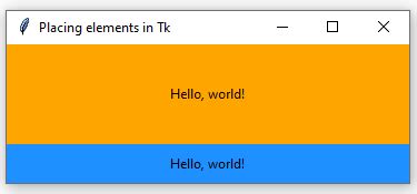 Placing Widgets In Tk Tkinter Python Assets