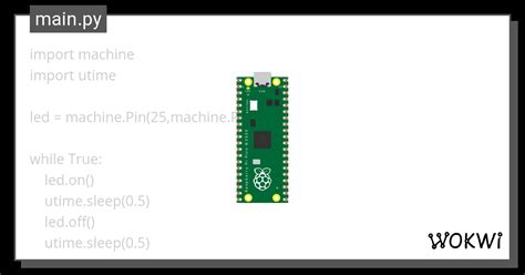 Ingebouwde LED Wokwi ESP32 STM32 Arduino Simulator