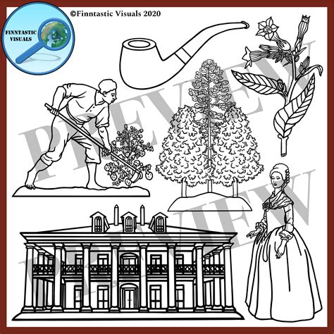 Colonial Coloring Pages
