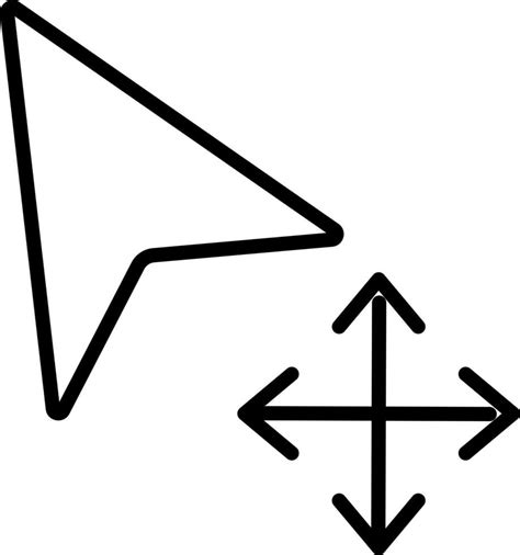 Cursor Icon In Black And White Color 24289434 Vector Art At Vecteezy