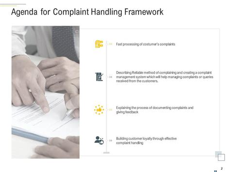 Complaint Handling Framework Powerpoint Presentation Slides Presentation Graphics
