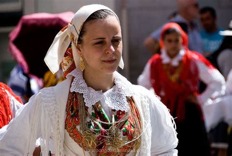 Portuguese Traditional Costumes 4 People Portrait Photos Luís