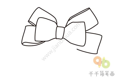 蝴蝶发卡简笔画 生活用品