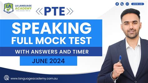 PTE Speaking Full Mock Test With Answers June 2024 LA Language
