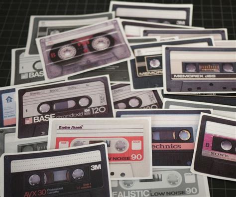 Cassette Tape Stickers 4 Steps With Pictures Instructables
