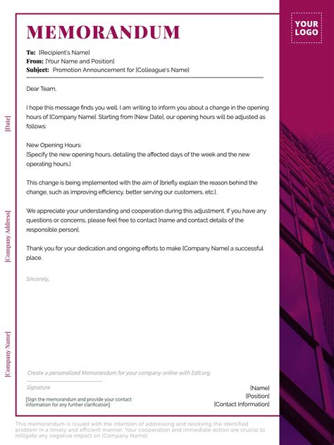 Sample Business Memo Templates