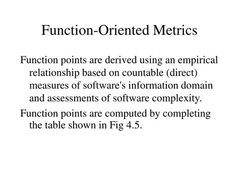 Ppt Chapter 4 Software Process And Project Metrics Powerpoint
