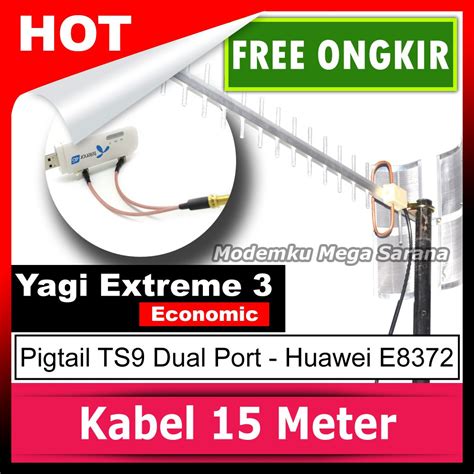 Jual Antena Penguat Sinyal Modem Huawei E8372 4g Lte Yagi Extreme 3