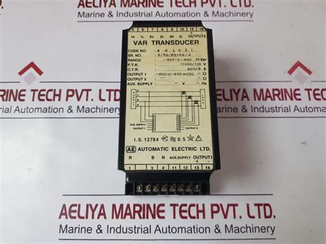 Automatic Electric Var Transducer Aeliya Marine