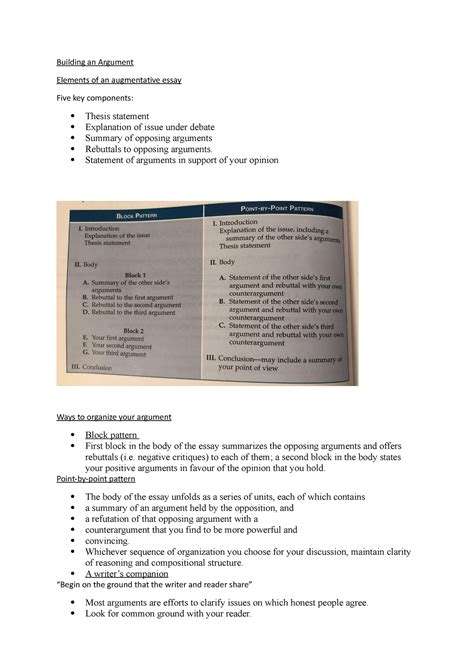 Building An Argument Mitschrift Houghton Effective Writing Building